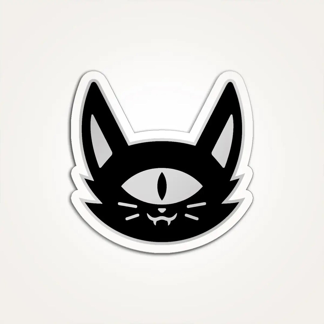 Cyclops Cat - Familiars Series - Sticker - Etsy