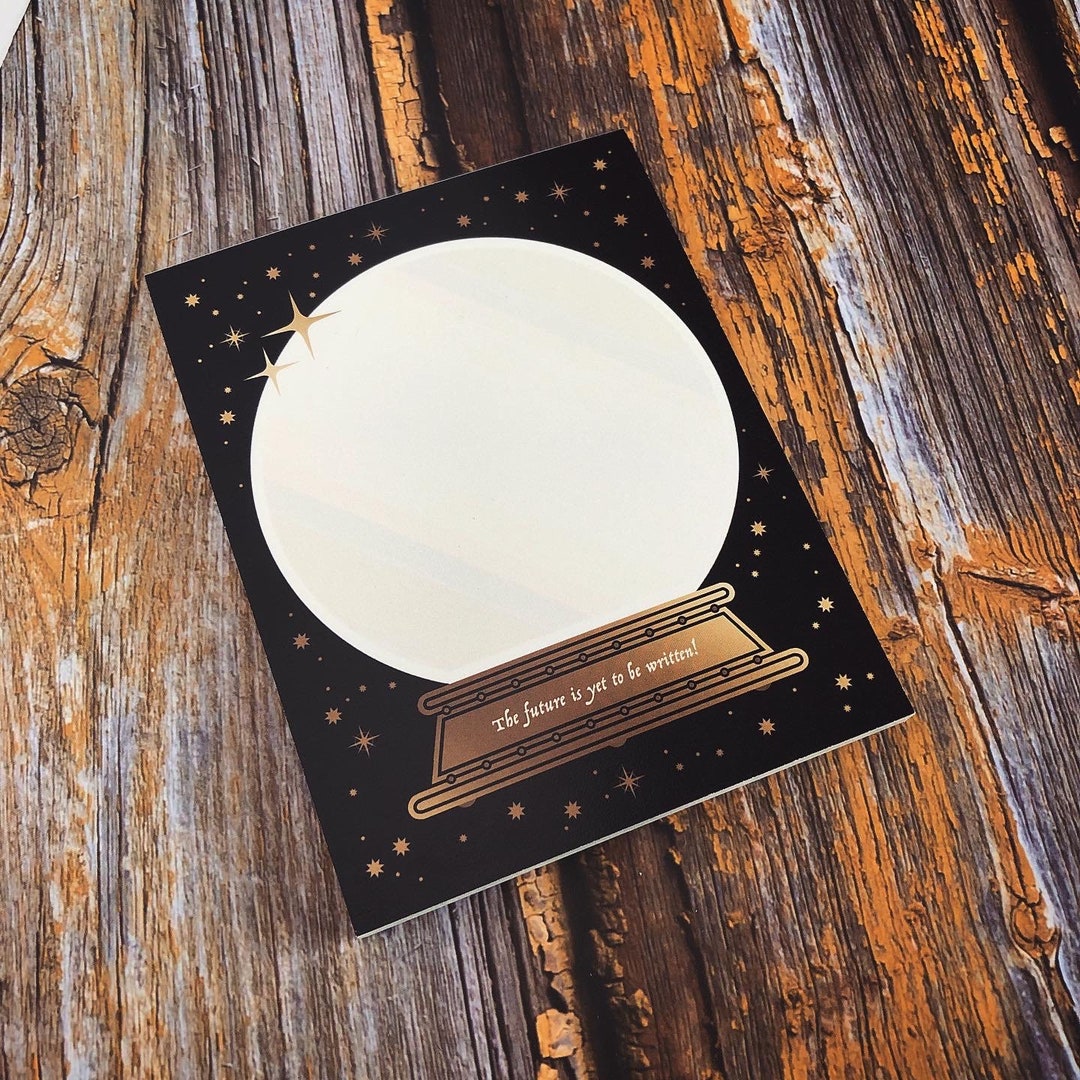 Crystal Ball Notepad - Memo Pad - Etsy
