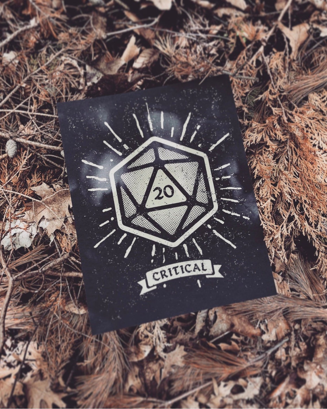 D20 Critical Hit Poster Dice Roll for Initiative Game | Etsy