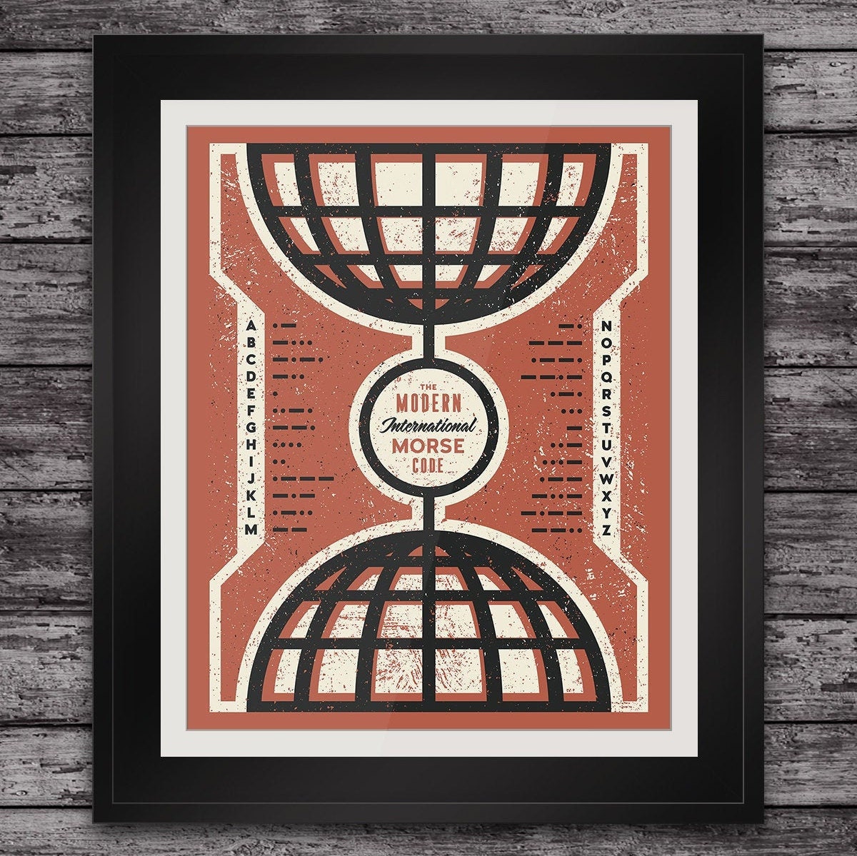 Morse Code Art Print Handmade Screenprint Poster Wall Home | Etsy