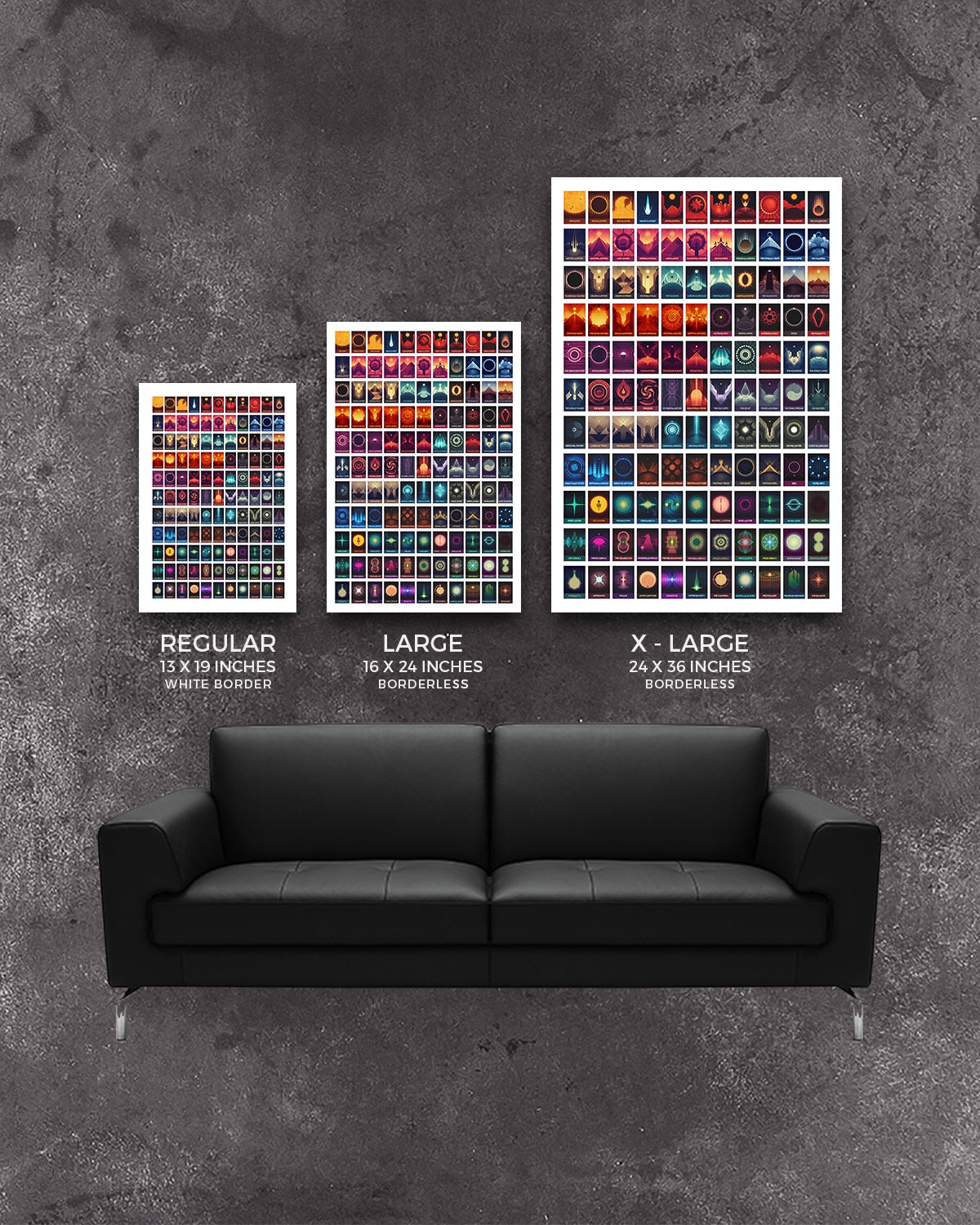 Space Tourism Poster Collection Featuring 121 Locations From | Etsy