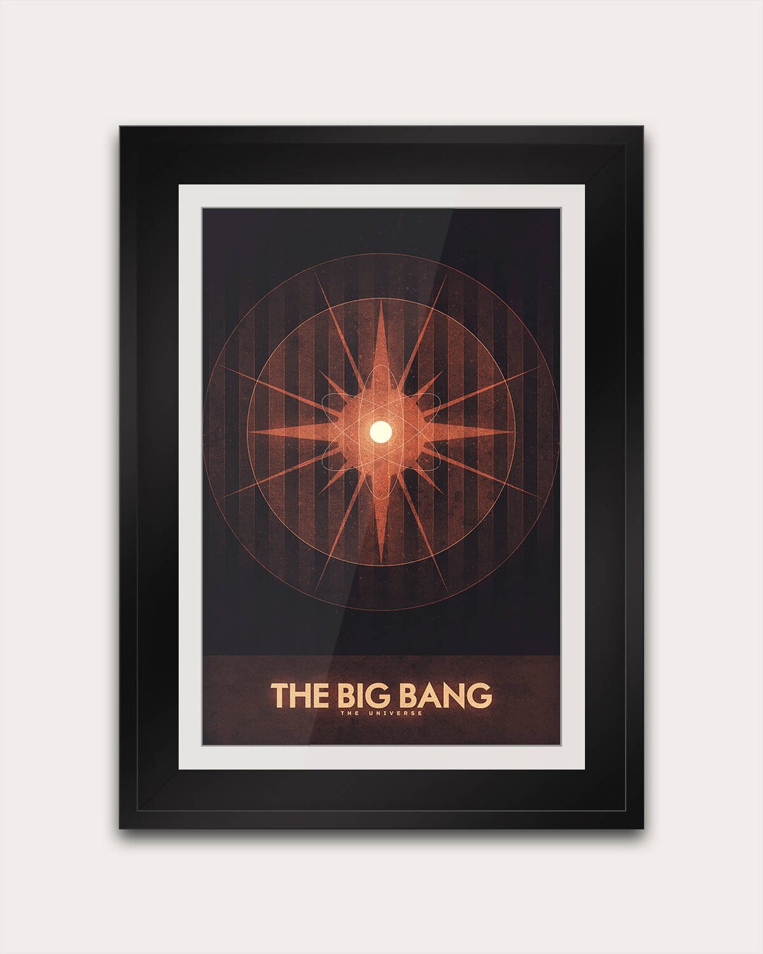 The Big Bang - Theory - Space Travel Postcard or Poster - Minimalist ...