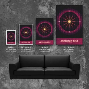 The Asteroid Belt - Postcard or Poster - Galaxy Art Print - Space ...