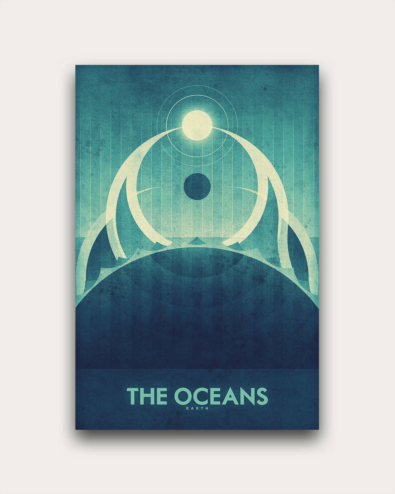 The Oceans of Earth - Postcard or Poster - Galaxy Art Print - Space ...