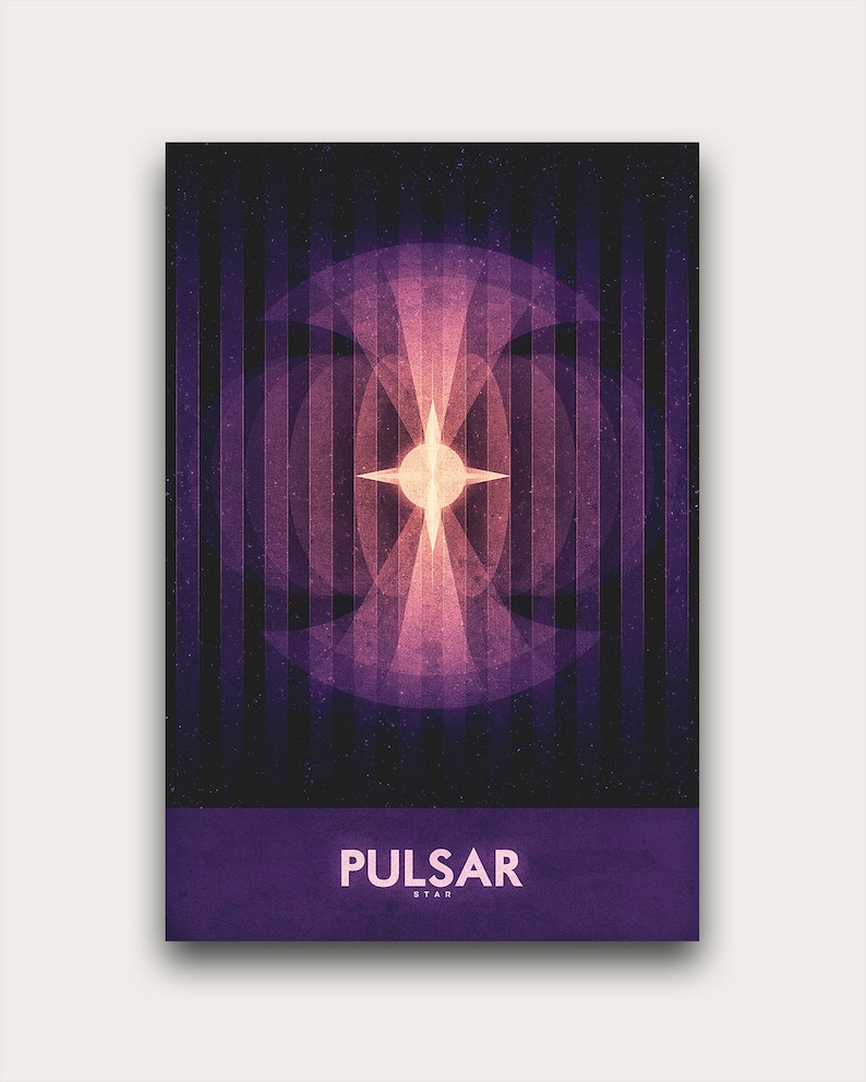 Pulsar Star Space Travel Postcard or Poster Office - Etsy