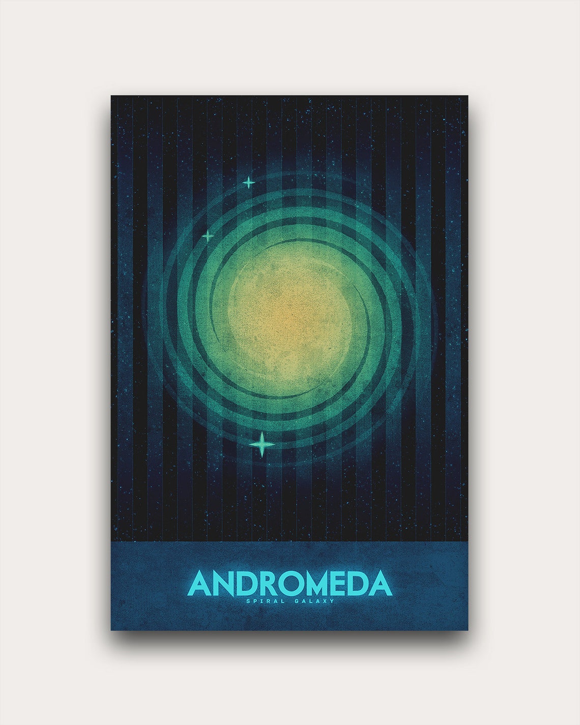 The Andromeda Galaxy Postcard or Poster Galaxy Art Print | Etsy