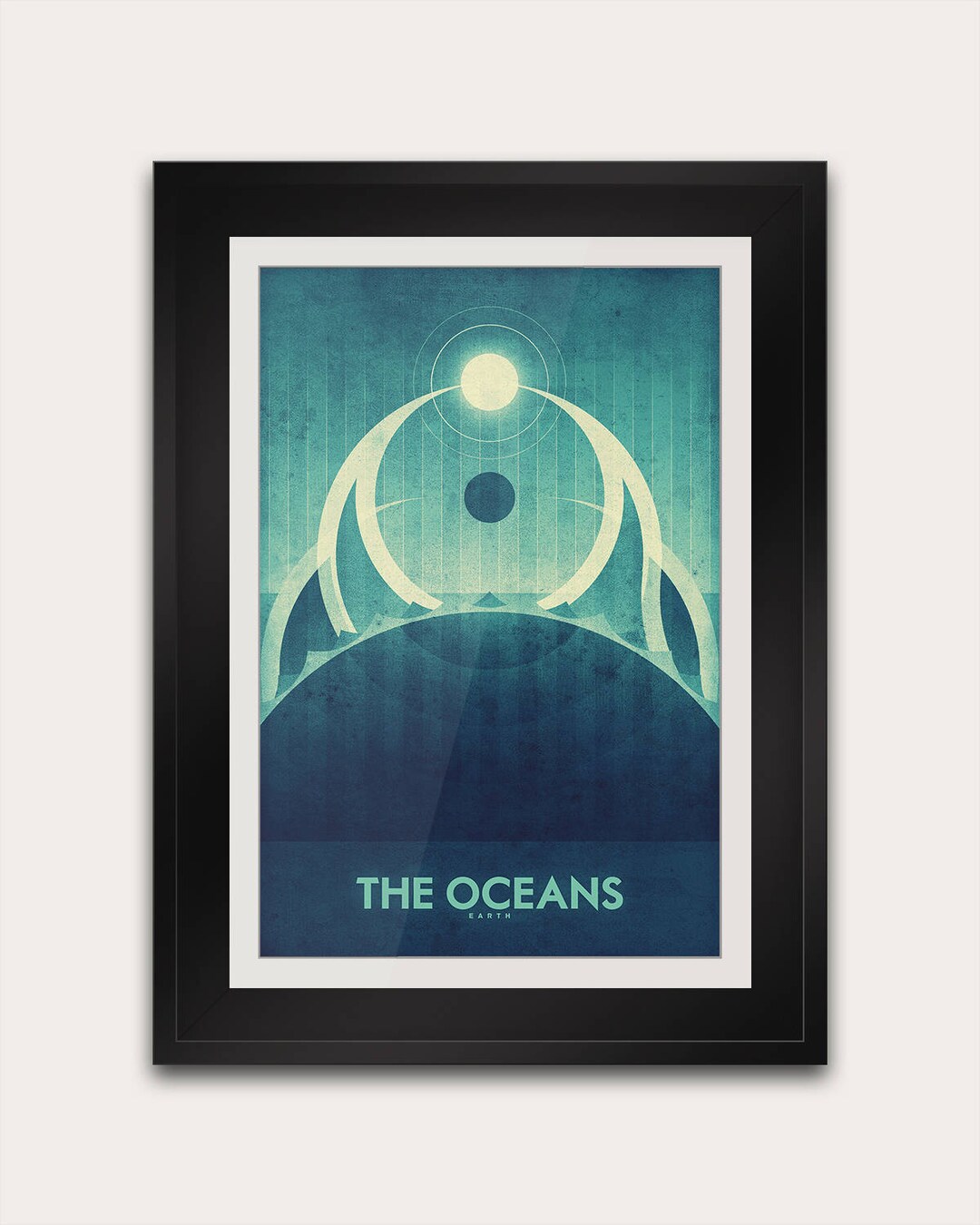 The Oceans of Earth - Postcard or Poster - Galaxy Art Print - Space ...