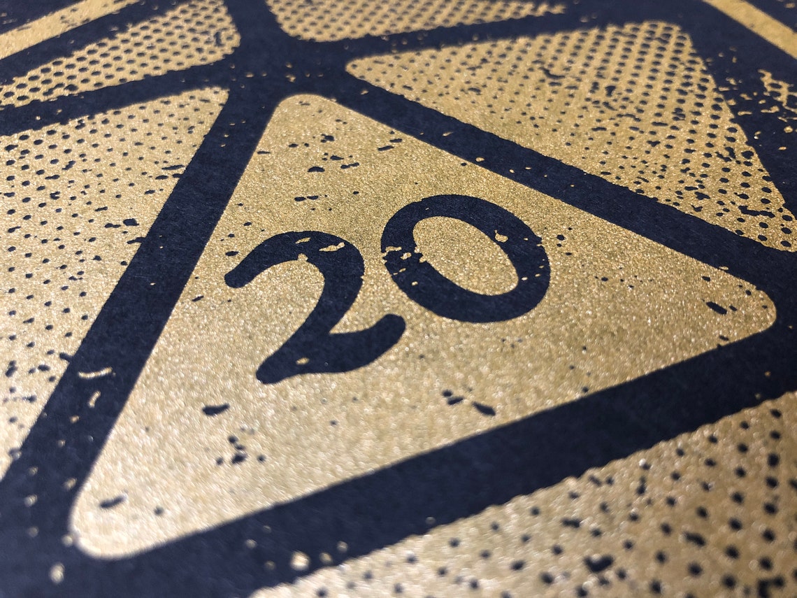 D20 Critical Hit Poster Dice Roll for Initiative Game - Etsy