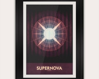 Magnetar Postcard or Poster Galaxy Art Print Space | Etsy