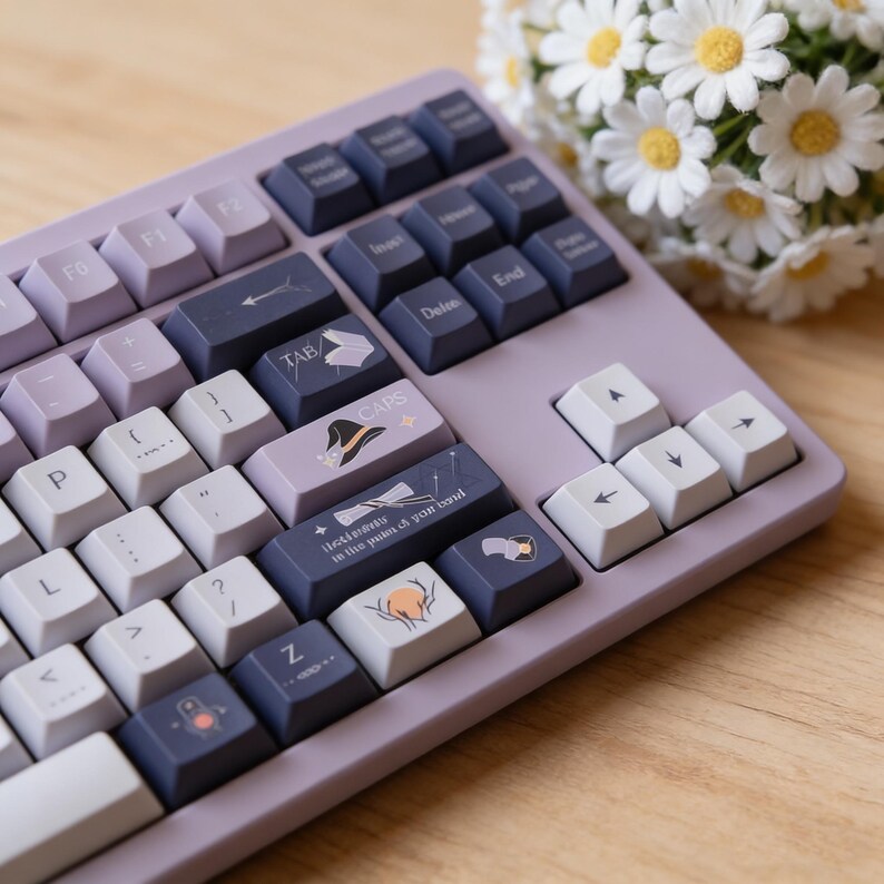 152 Pcs Trainee Witch Gaming Keycap Set, Cherry Profile PBT Sublimation ...