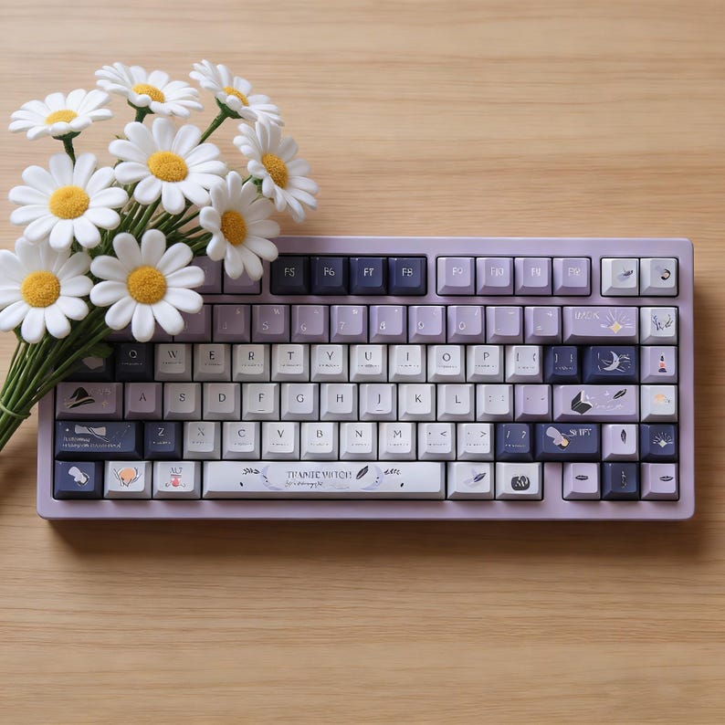 152 Pcs Trainee Witch Gaming Keycap Set, Cherry Profile PBT Sublimation ...