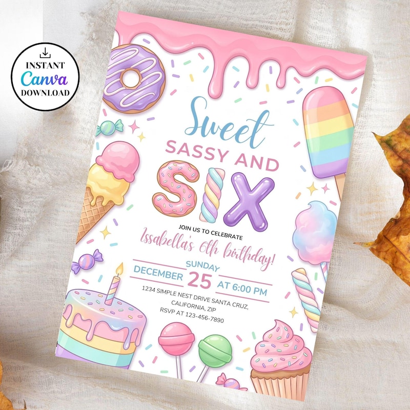 Birthday Invitationgirl - Etsy