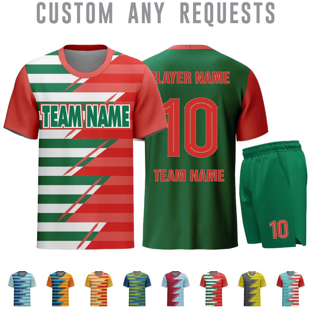 Custom Soccer Jersey and Shorts, Pink Lavender Ombre, Personalized ...