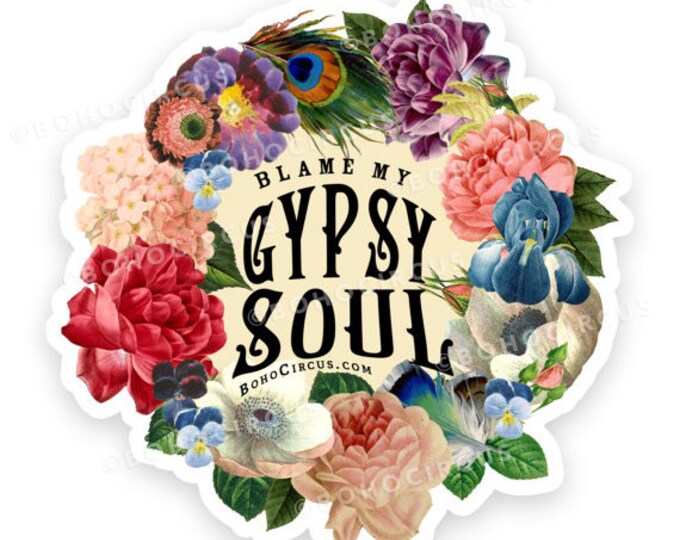 Boho Stickers, Boho Decal, Stickers, Gypsy Soul, Vinyl Sticker, Vinyl ...