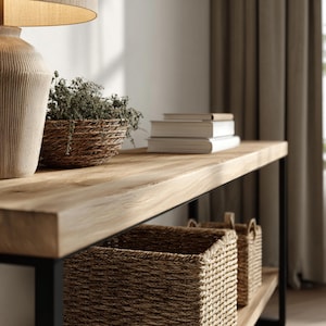 Handmade Distressed Walnut Console Table, Rustic Entryway Furniture - Etsy