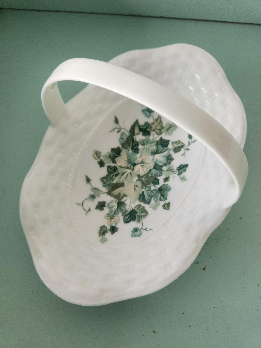 Vintage Ivy Arbor by Andre Richard Porcelain Basket - Etsy
