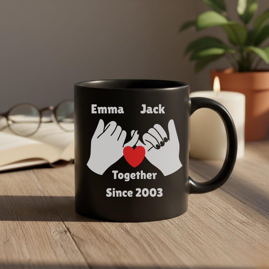 Personalized Couple Names PNG File : Together Holding Hands Since ...