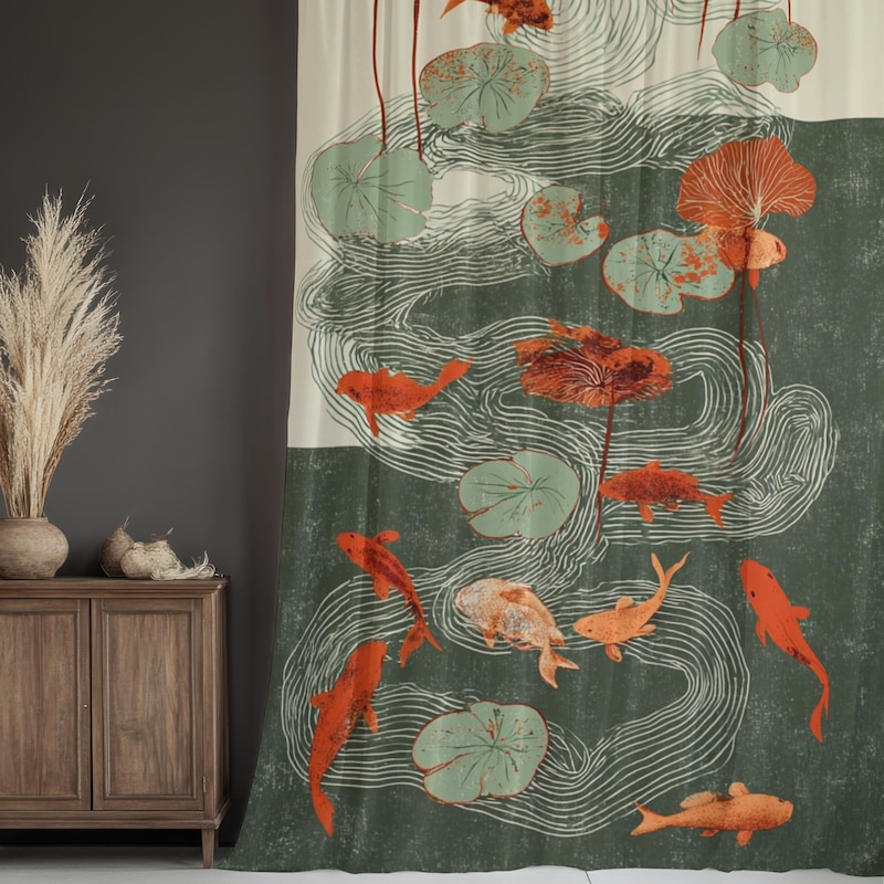 Lotus Leaf Curtains - Etsy