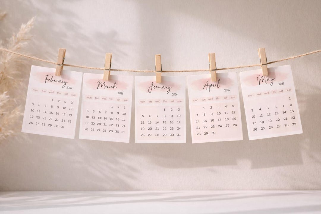 Editable 2026 Vertical Calendar | Portrait Monthly Planner PDF ...