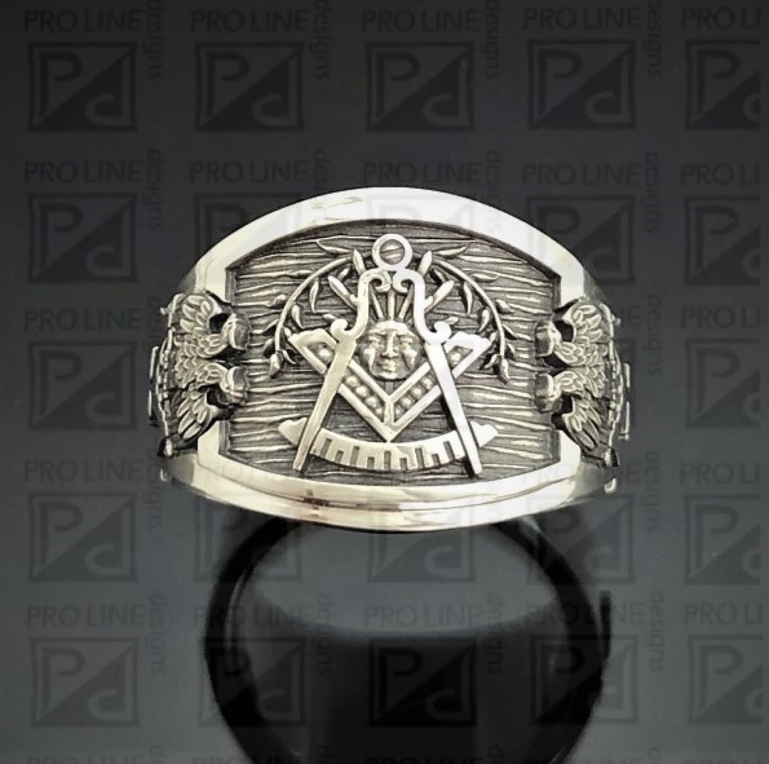 Past Master Scottish Rite Ring in Sterling Silver ~ Style 029PM - Etsy