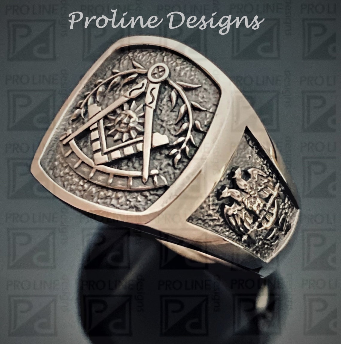 Past Master Scottish Rite Ring in Sterling Silver With - Etsy