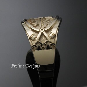 Widows Sons Masonic Ring in Gold Style 061p - Etsy