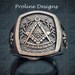 Past Master Scottish Rite Ring in Sterling Silver Style 008s - Etsy
