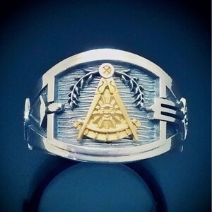 Past Master Ring in Sterling Silver and 18k Gold ~ Style 027pm-tt - Etsy