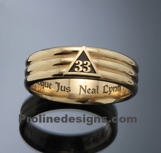 Freemason Ring 33 Degree