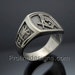 Masonic Scottish Rite Ring in Sterling Silver Style 034 - Etsy