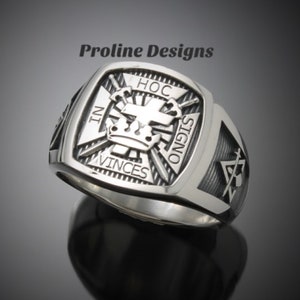 York Rite Ring in Sterling Silver ~ Style 017YR - Etsy