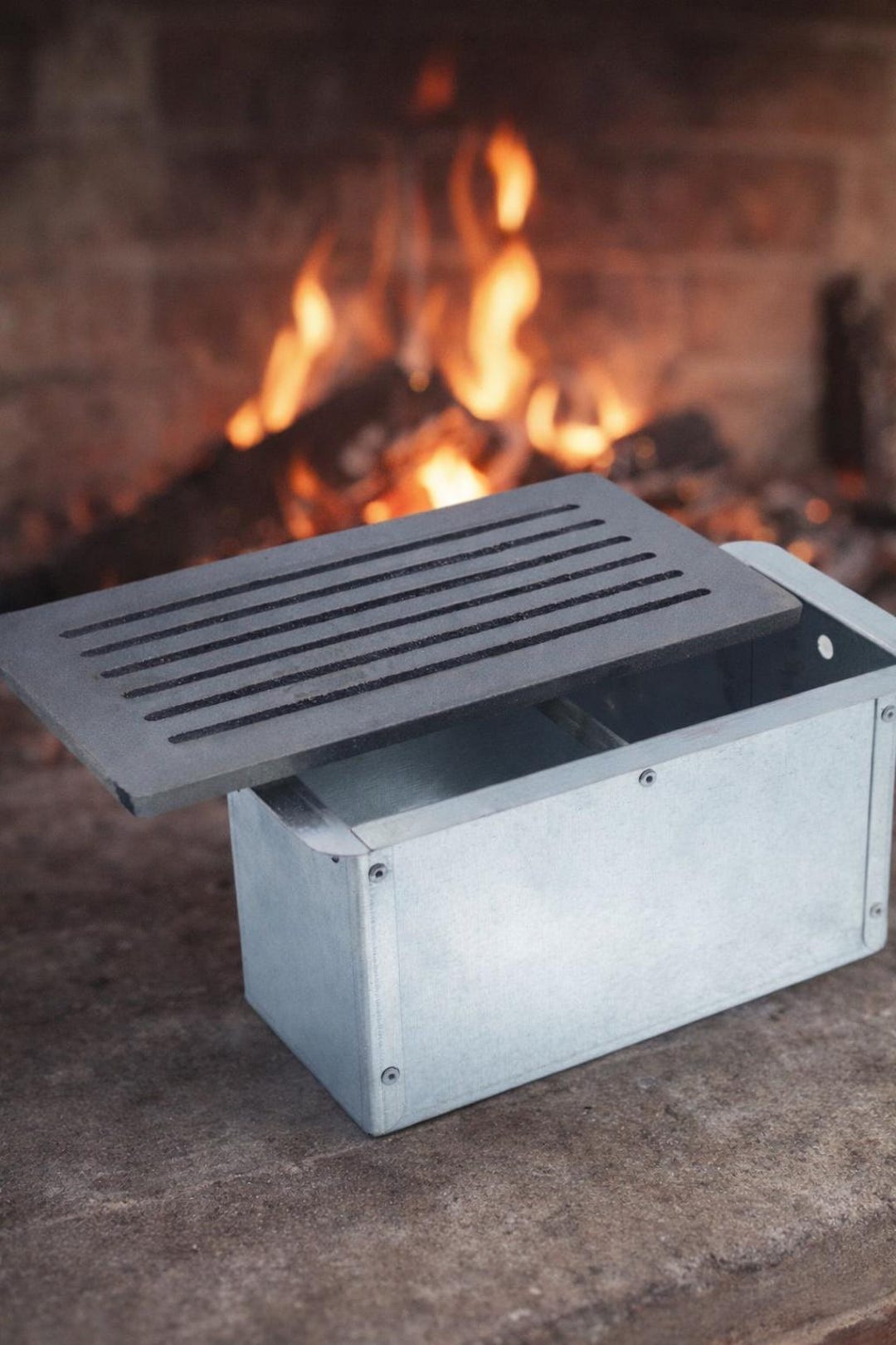 Bongiovanni Foundry | Cast Iron Grill | Fireplace Ashtray | Ash ...