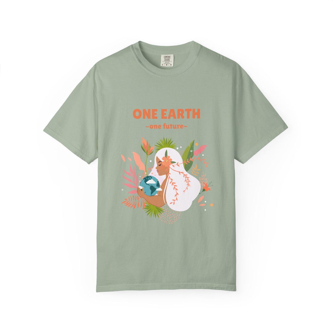 One Earth One Future T-shirt | Earth Illustration, Botanical Wildlife ...