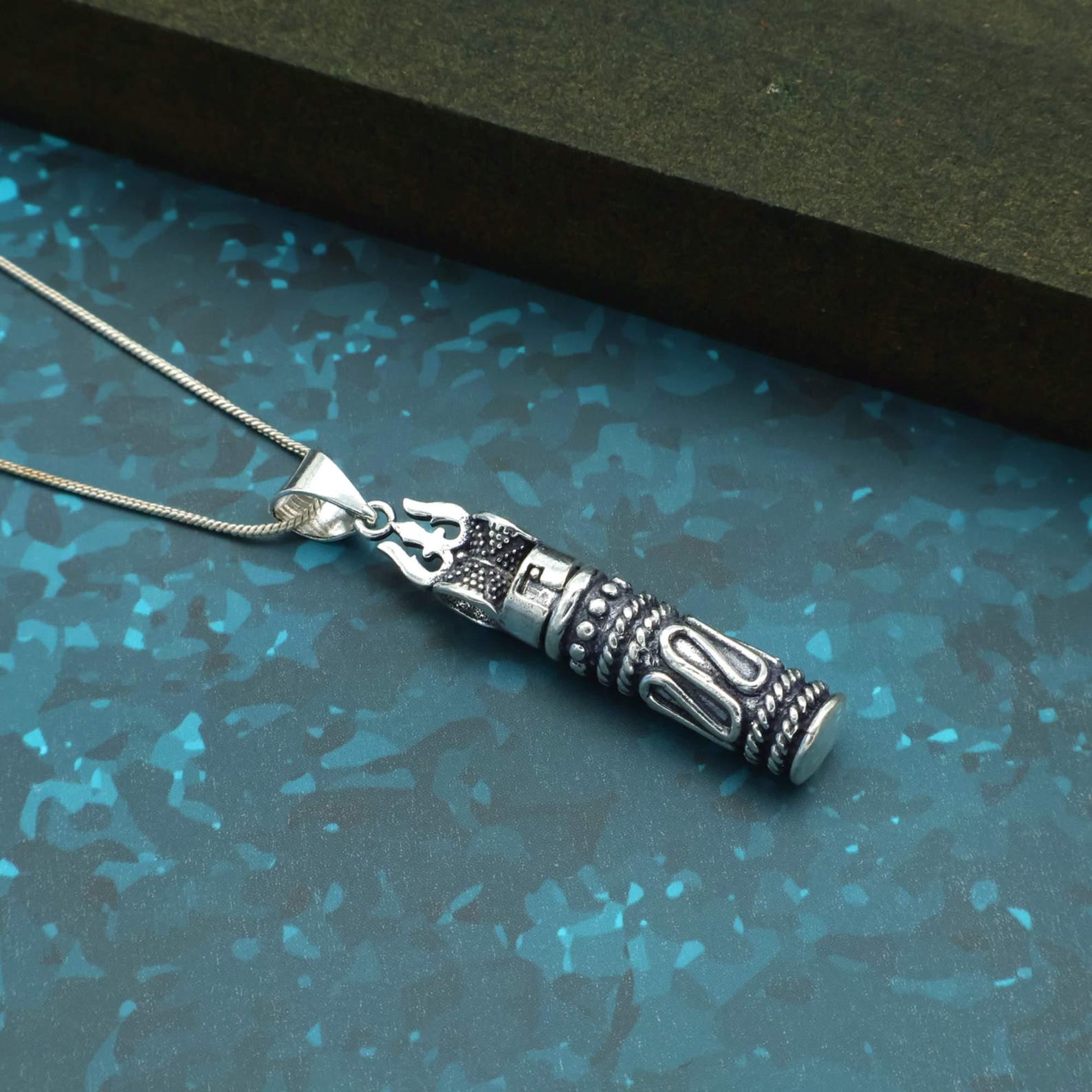 Handmade Trishul Silver Pendant, Spiritual Hindu Jewelry for Men ...
