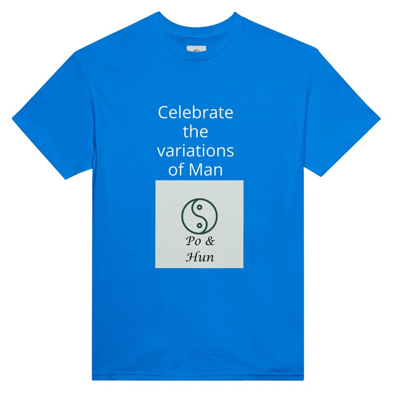 Celebrate the Variations of Man T-shirt - Po and Hun Tee With Yin Yang ...