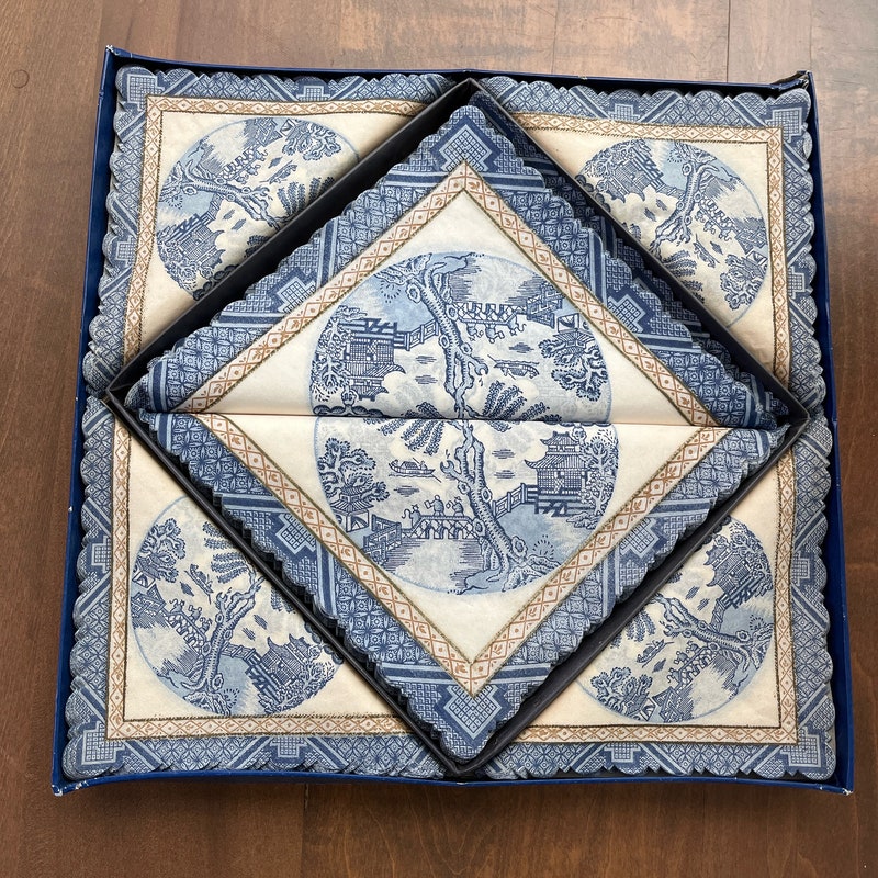 Blue Willow Paper - Etsy