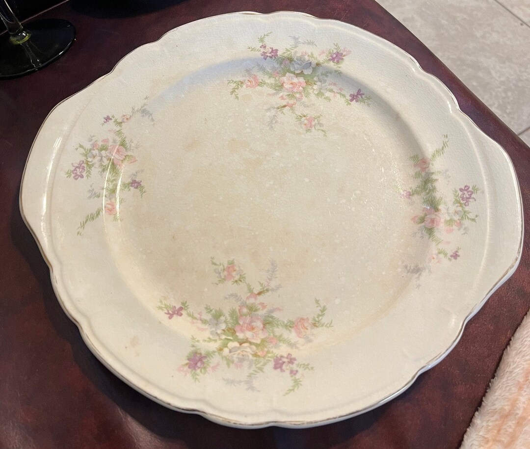 French Sexton China Cake Plate Teahouse Rose China - Etsy