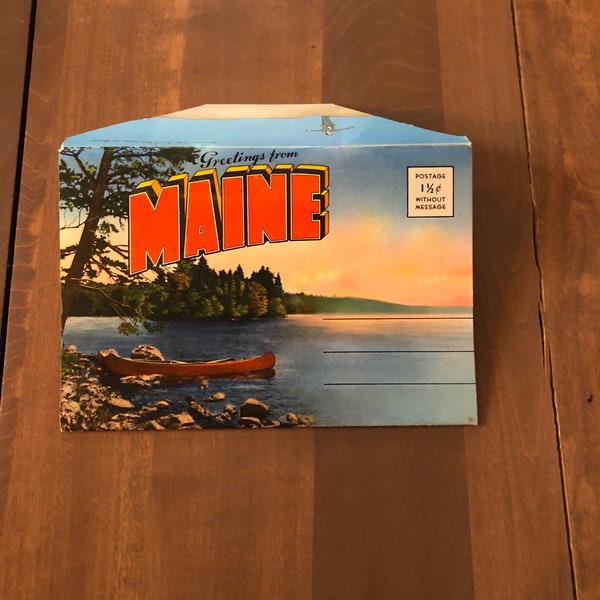 Postcard Folder - Etsy