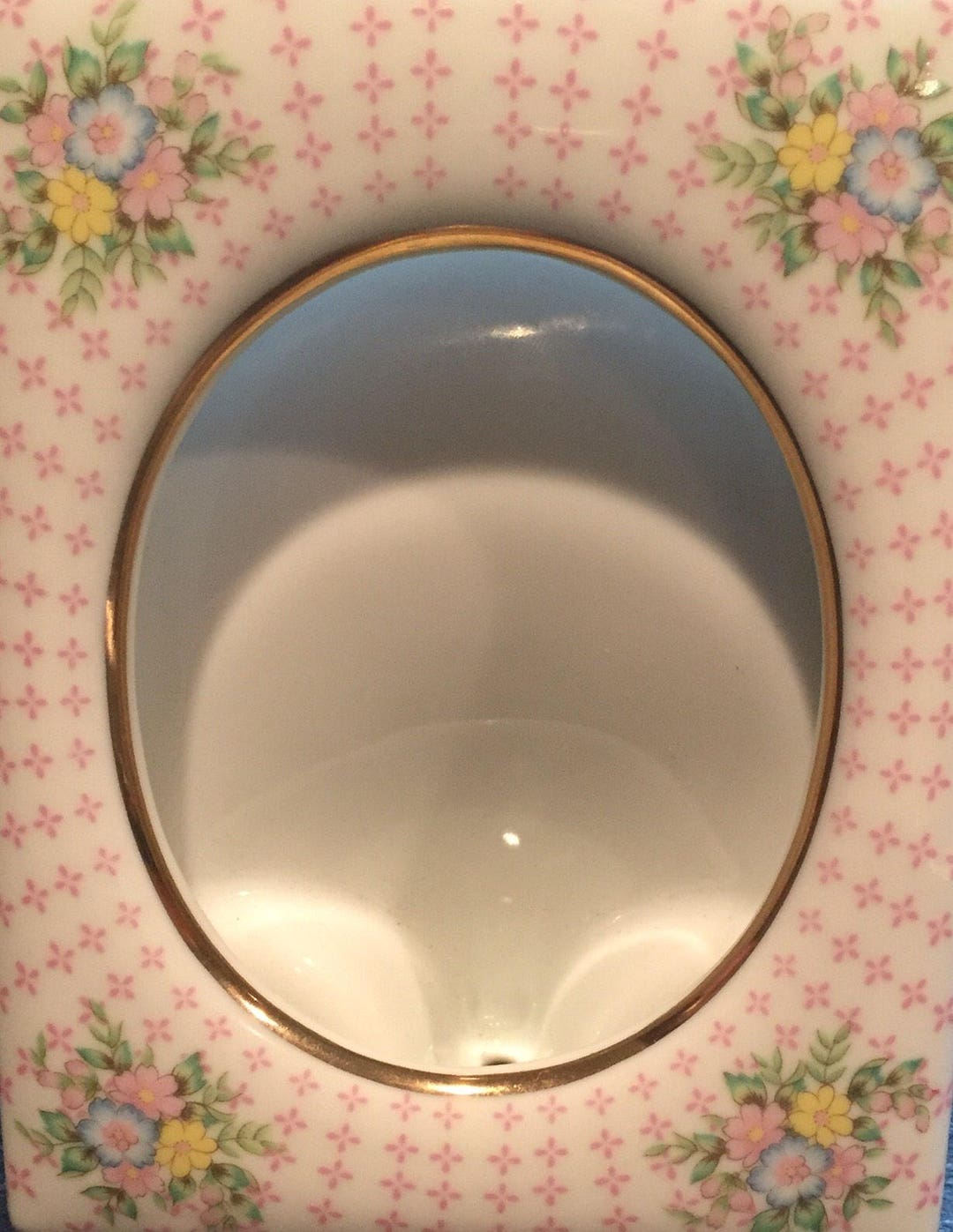 Lefton Picture Frame Table Top Number 03131 Pink Floral - Etsy