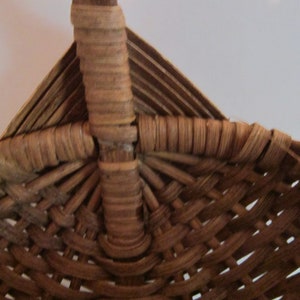 Vintage Maine Gathering Basket Farmers Market Basket Primitive Native ...