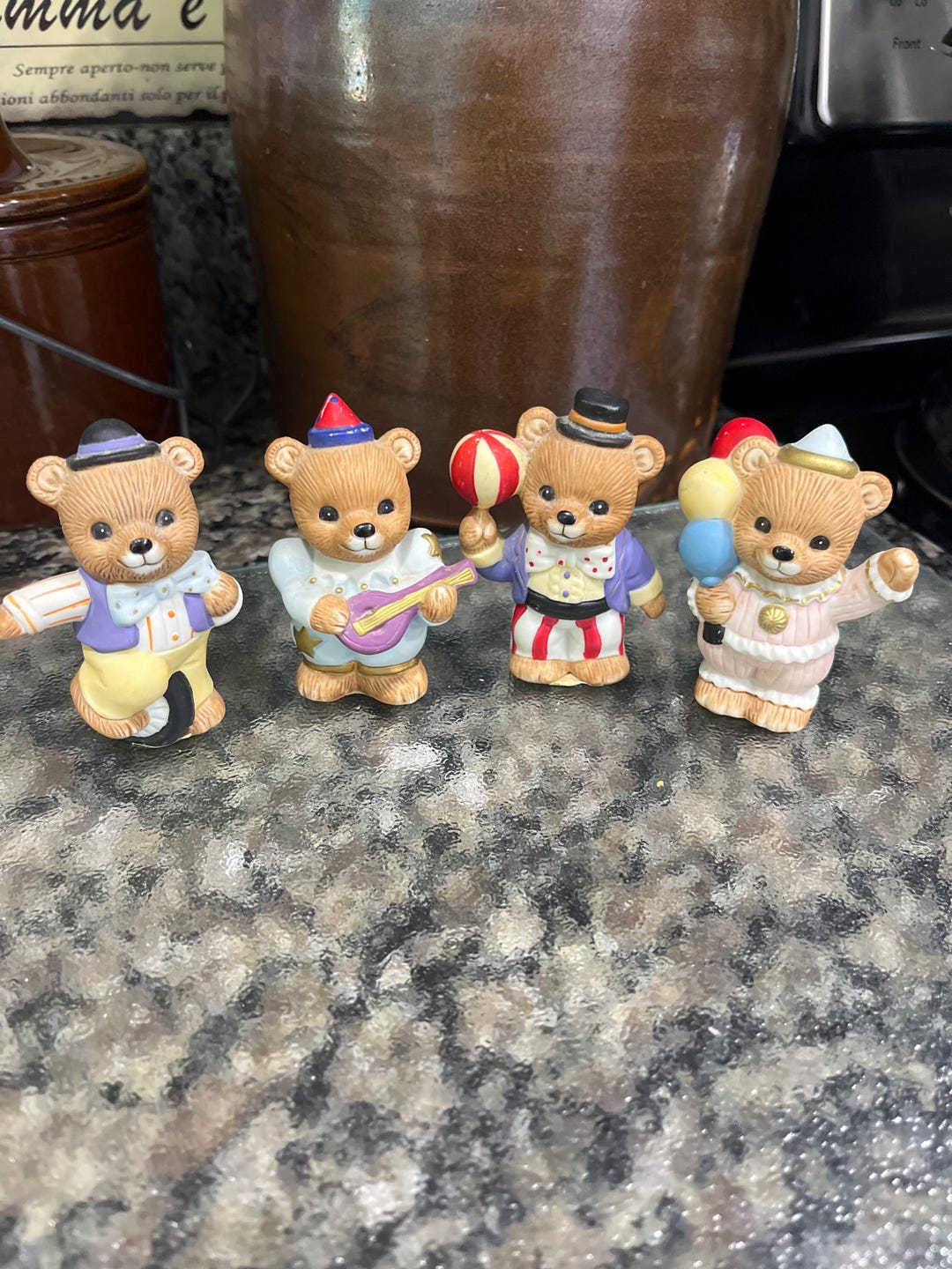Homco "circus Bears" Set of 4 Figurines Homco Home Interiors Number ...