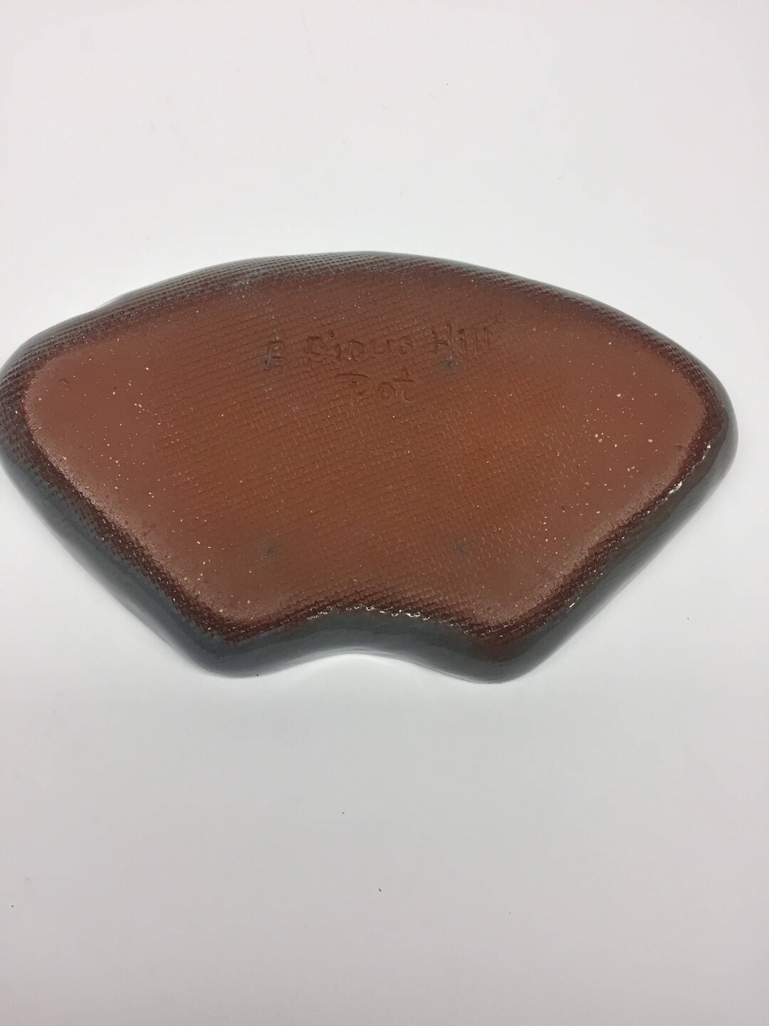 Redware Snack Dish Tray Glazed Blue - Etsy