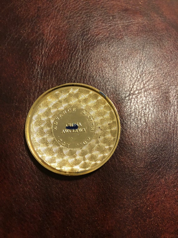 Vintage Etched Pocket Watch LTD Advance Watch Co Quar… - Gem