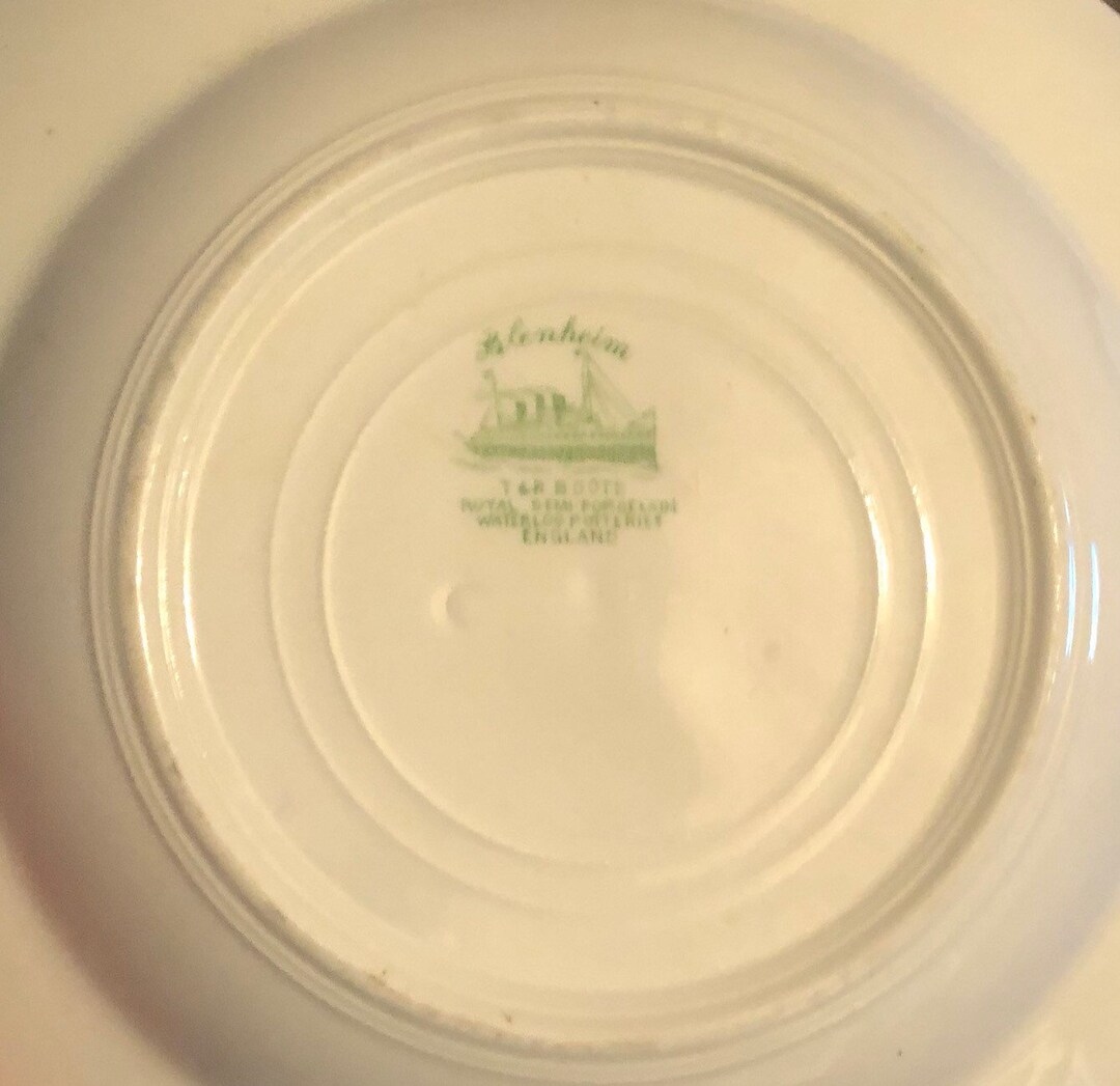 Antique TR Boote Royal Semi-porcelain Blenheim 1837 Ship Waterloo ...