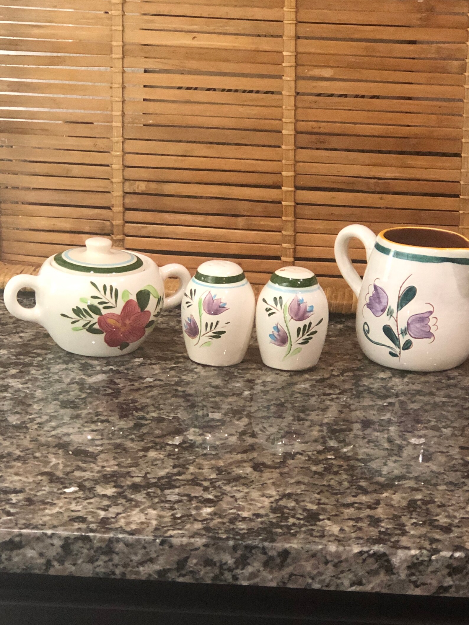 Stangl Pottery Country Garden Pattern Covered Sugar Bowl | Etsy