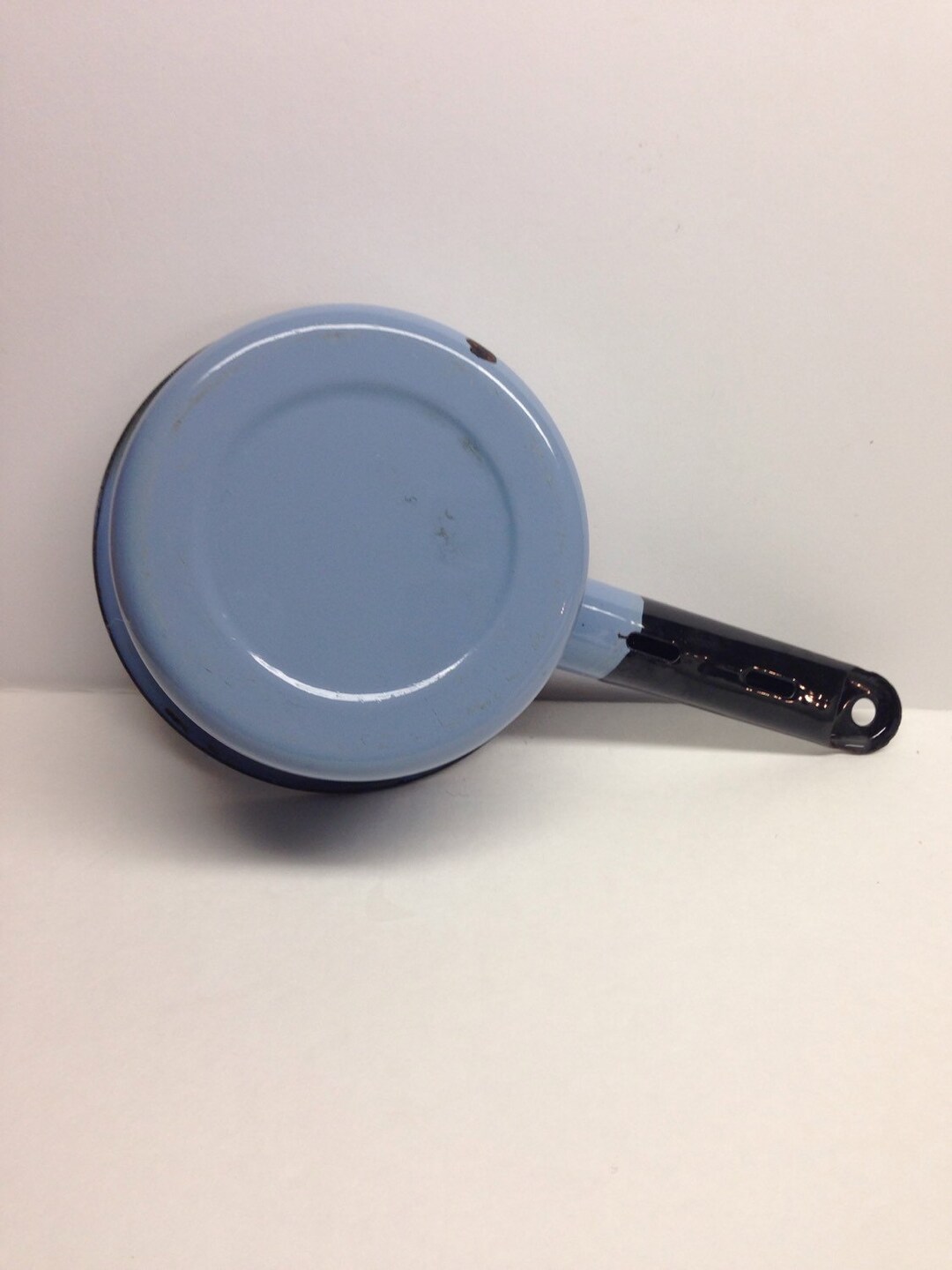Sauce Pan Blue Enamelware Sauce Pan With Black Handle - Etsy