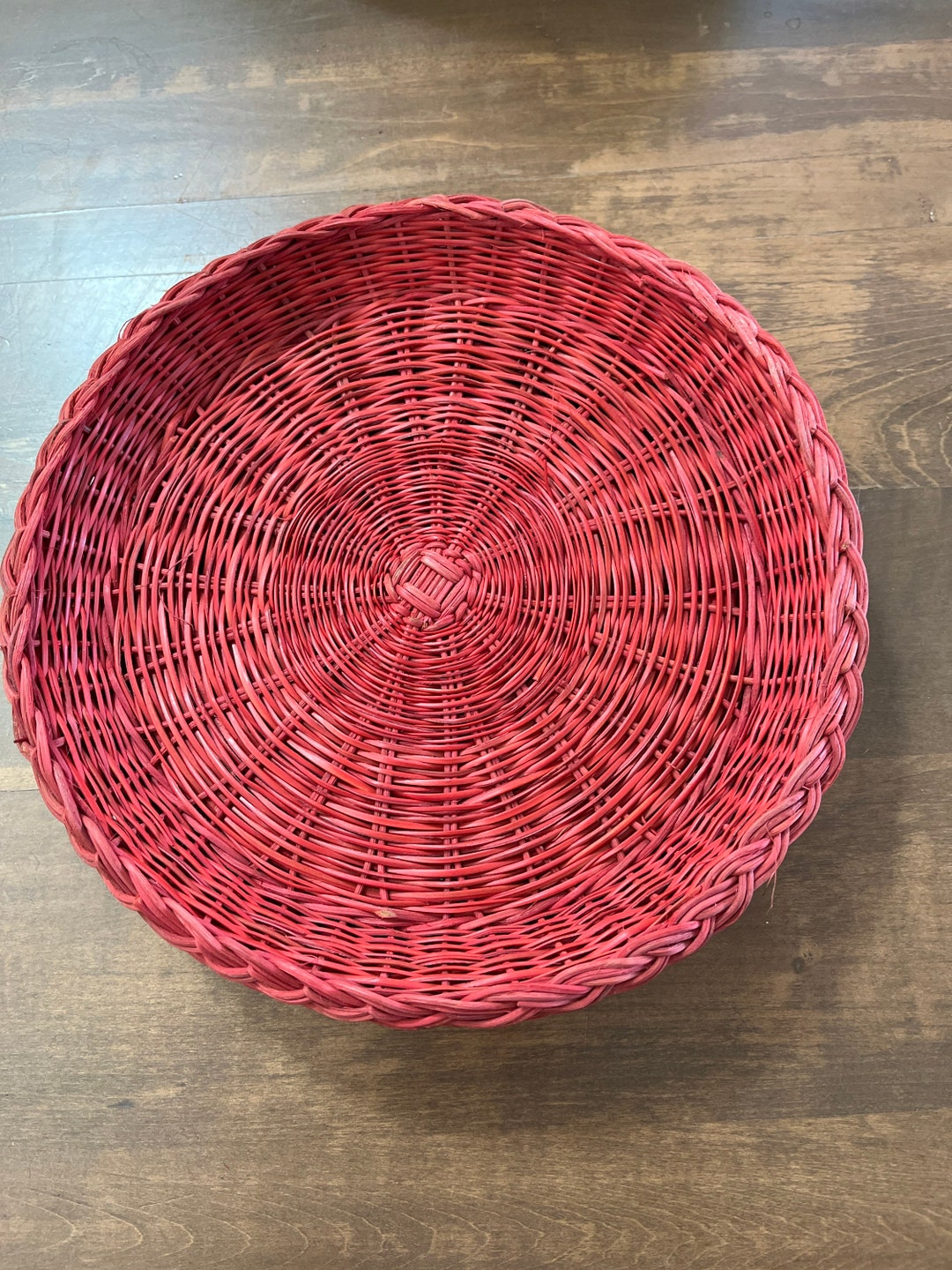 Party Decor Paper Plate Holders Wicker Bamboo Paper Plate Holders Set ...
