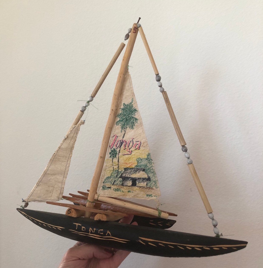 Hand Carved Tongan Pond Boat: 1967 Polynesian Vessel - Etsy