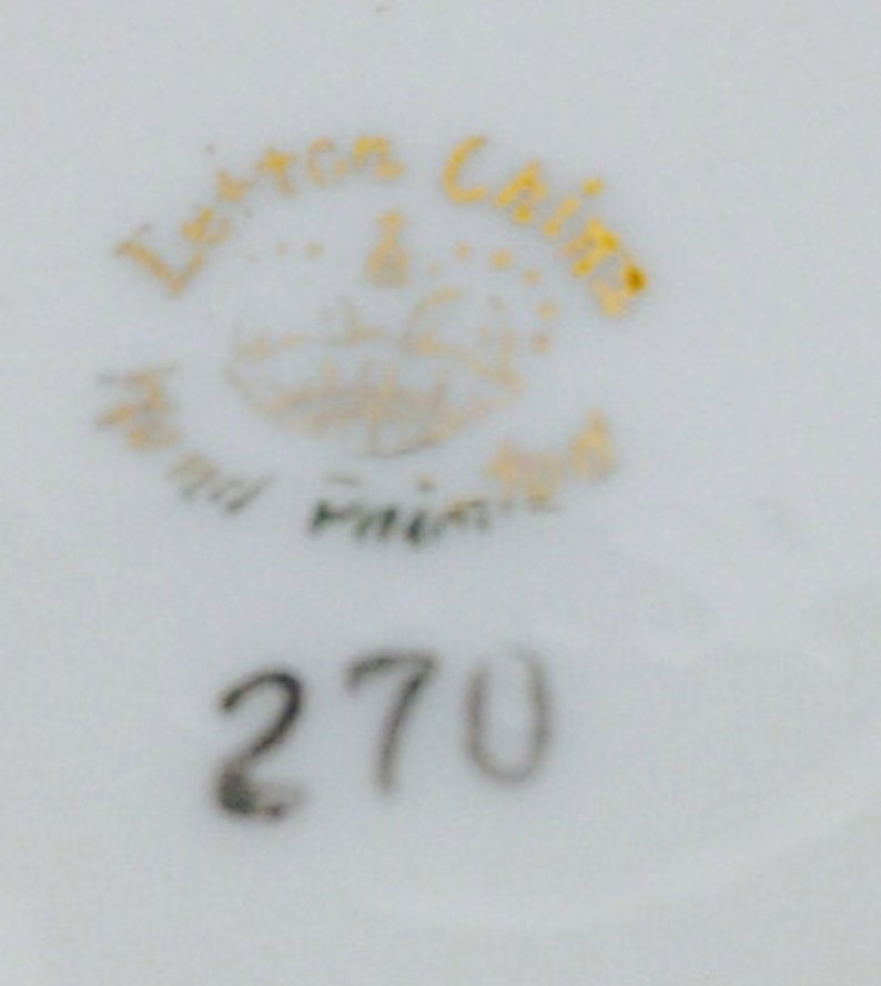 Lefton China Porcelain Vanity Cup Pale Yellow Gold Crown Logo - Etsy