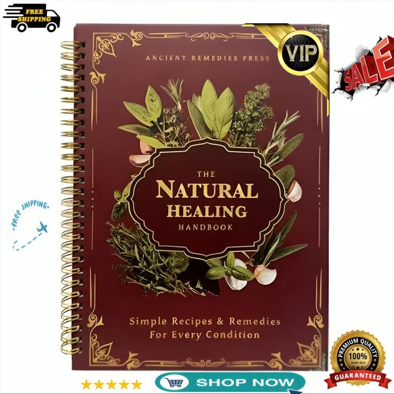 The Natural Healing Handbook Spiral Bound Guide for Herbal Remedies and ...